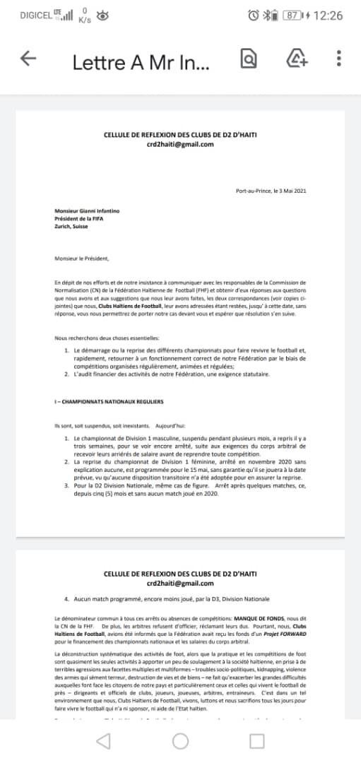 Football-Administration : Les Clubs de la D2 somment la FIFA d ...